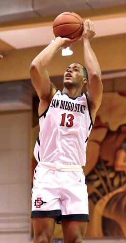 San Diego State’s Jaedon LeDee shoots a first-half jumper. | News ...